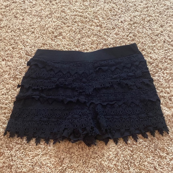 Express | Shorts | Express Black Patterned Shorts | Poshmark
